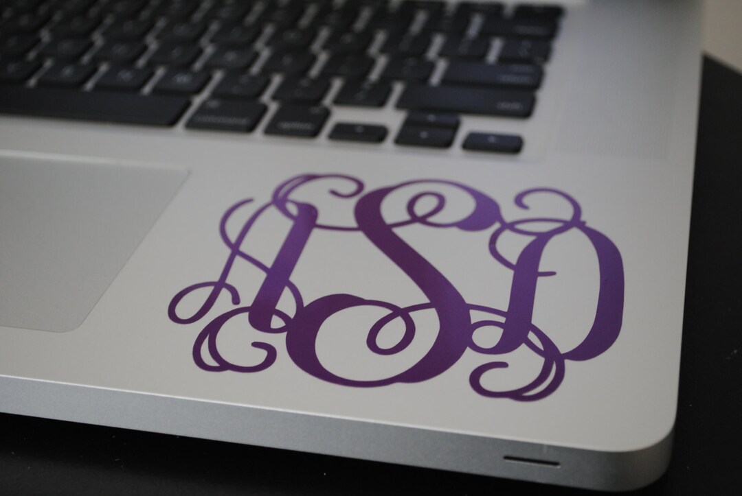 Vinyl Monogram Sticker (indoor and Outside Use) - Etsy