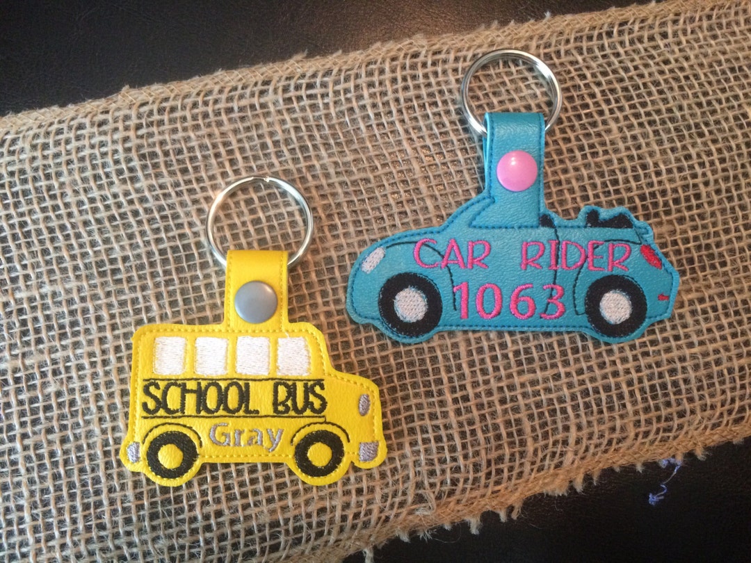 Back to School Transportation Keychains - Etsy