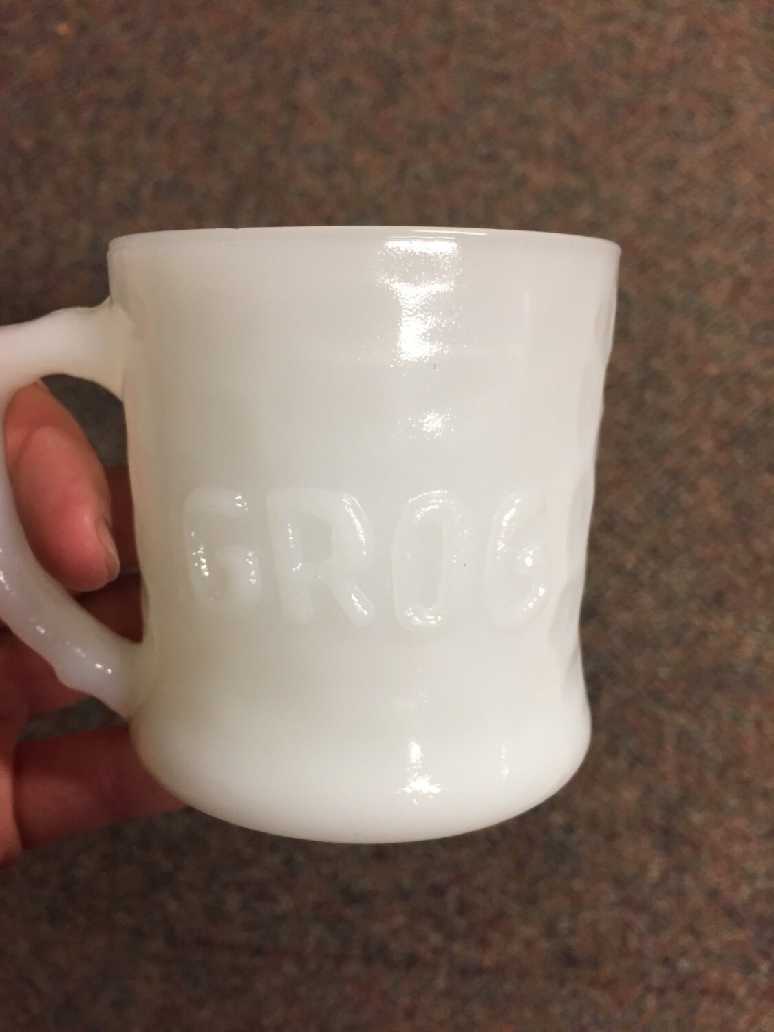 Vintage Grog Comics Milk Glass Coffee Mugs Set of 2 - Etsy
