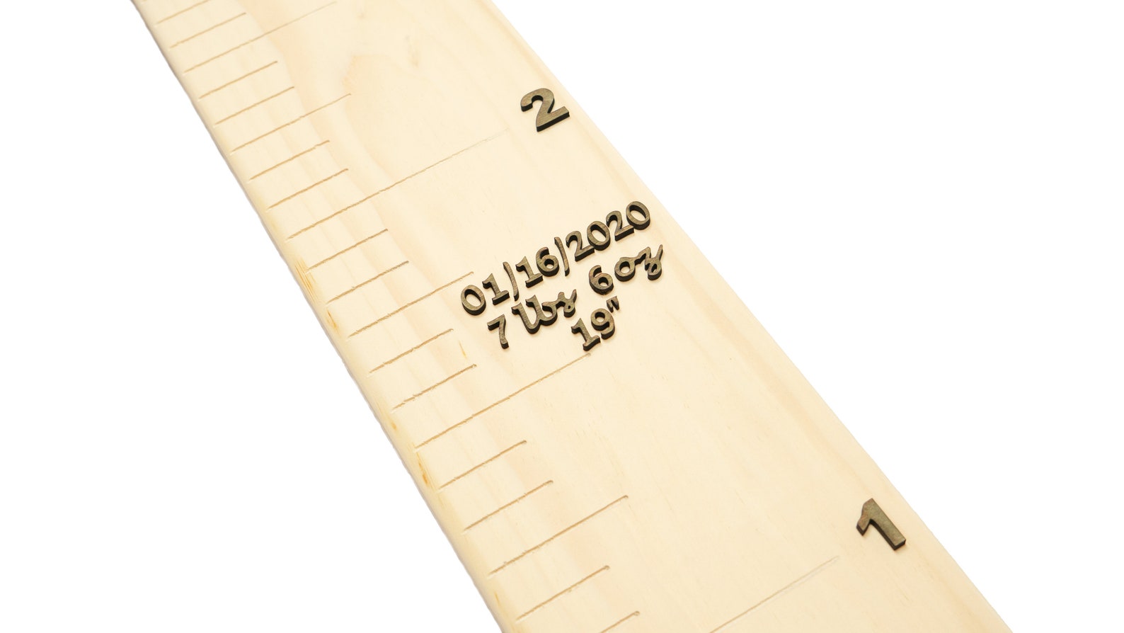 Custom Personalized Wooden Growth Chart Wooden Growth Ruler Wood Growth ...