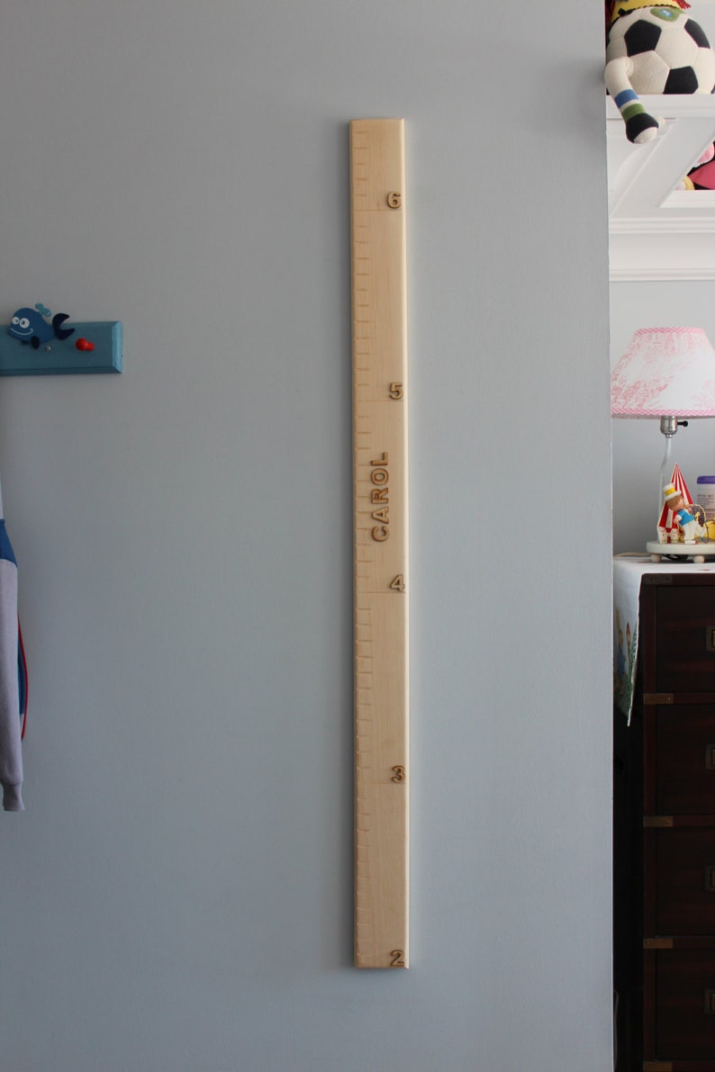 Wooden Growth Chart Wood 100% Natural - Etsy