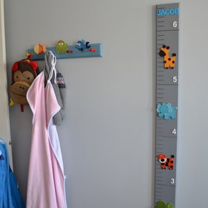 Gander and Goose Personalized Wooden Growth Chart - Boys (small Letters ...