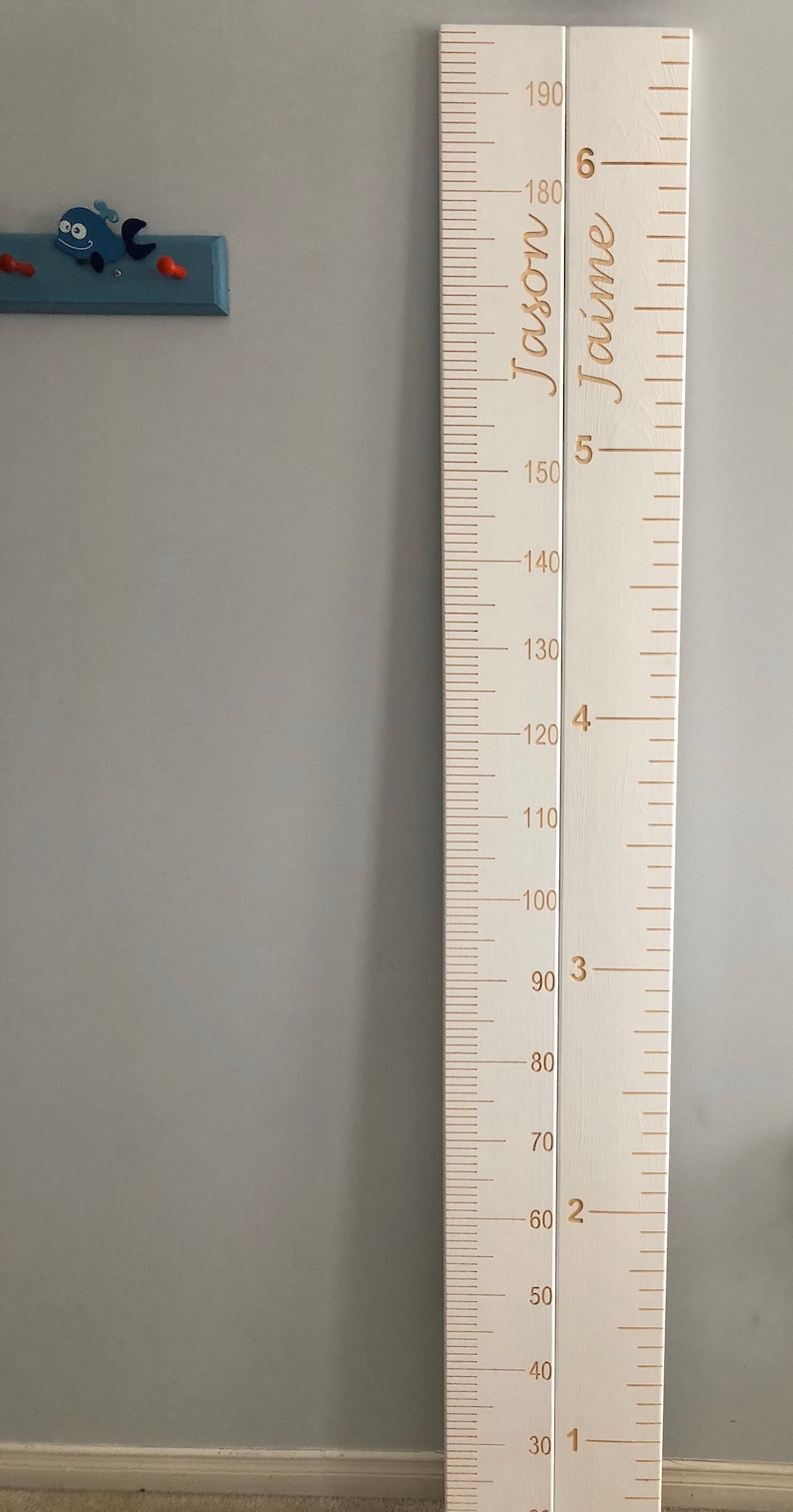 Personalized Wooden Growth Chart wooden growth ruler wood | Etsy