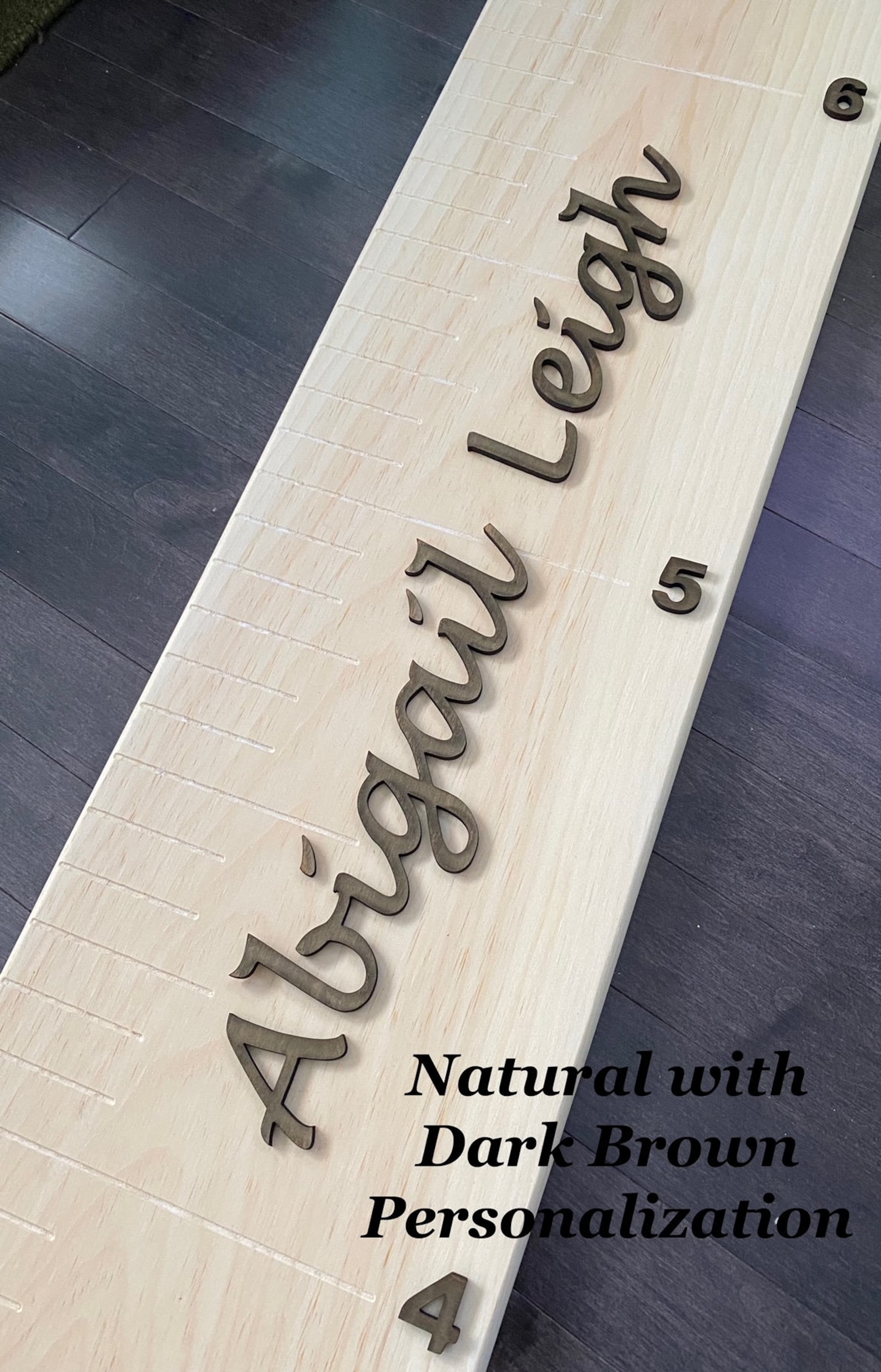 Personalized Wooden Growth Chart Wooden Growth Ruler Wood | Etsy