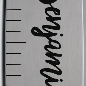 Custom Personalized Wooden Growth Chart Wooden Growth Ruler Wood Growth ...