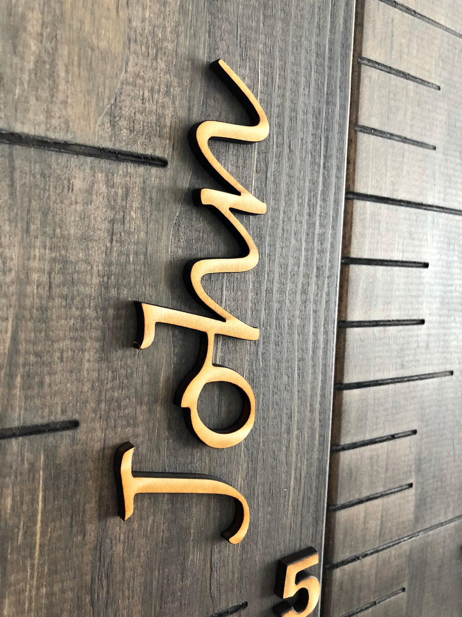 Personalized Wooden Growth Chart Wooden Growth Ruler Wood - Etsy