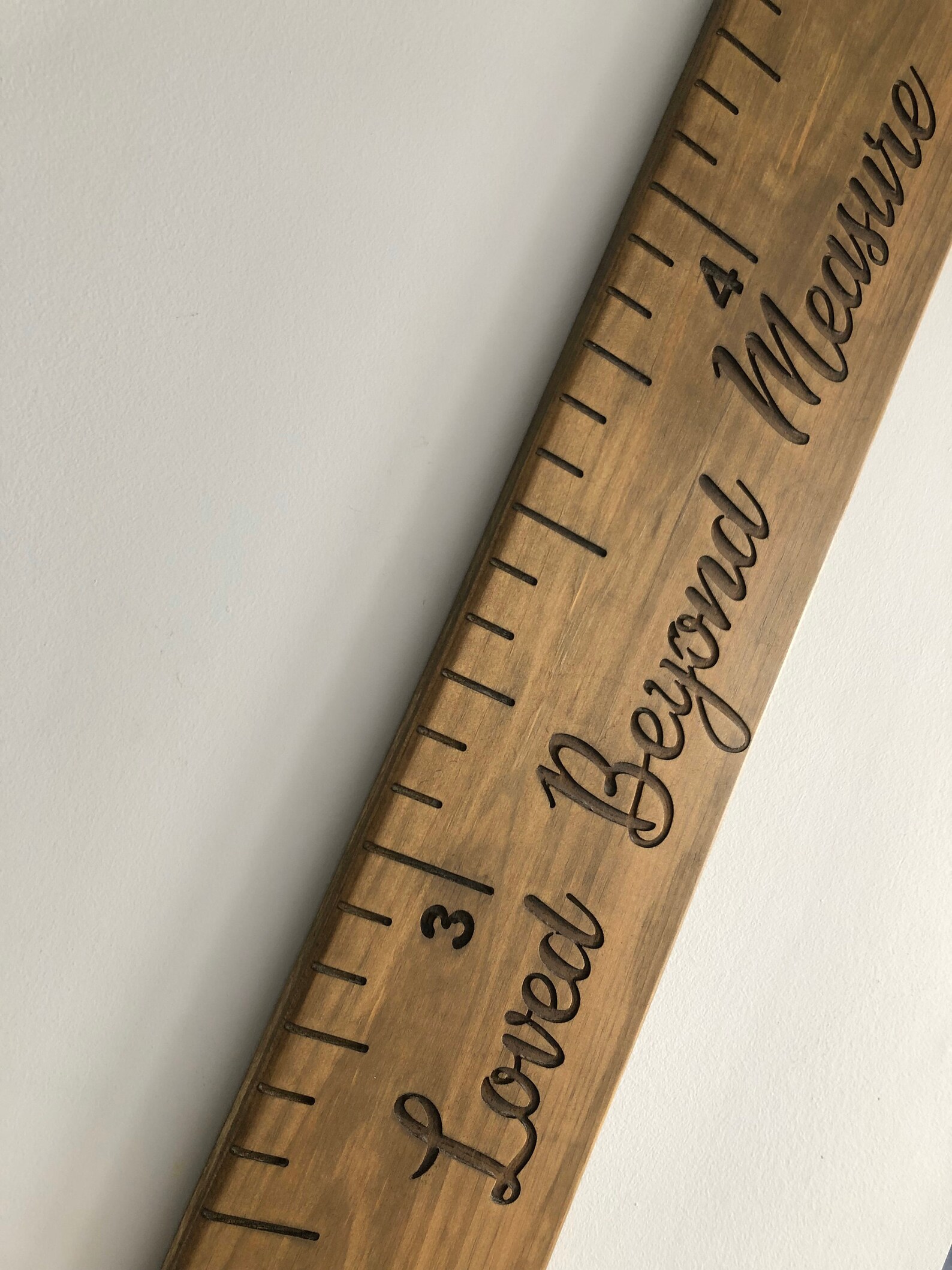 Custom personalized wooden growth chart wooden growth ruler | Etsy