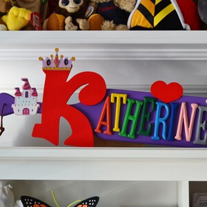 Personalized Name Plate - Princess Theme - Etsy