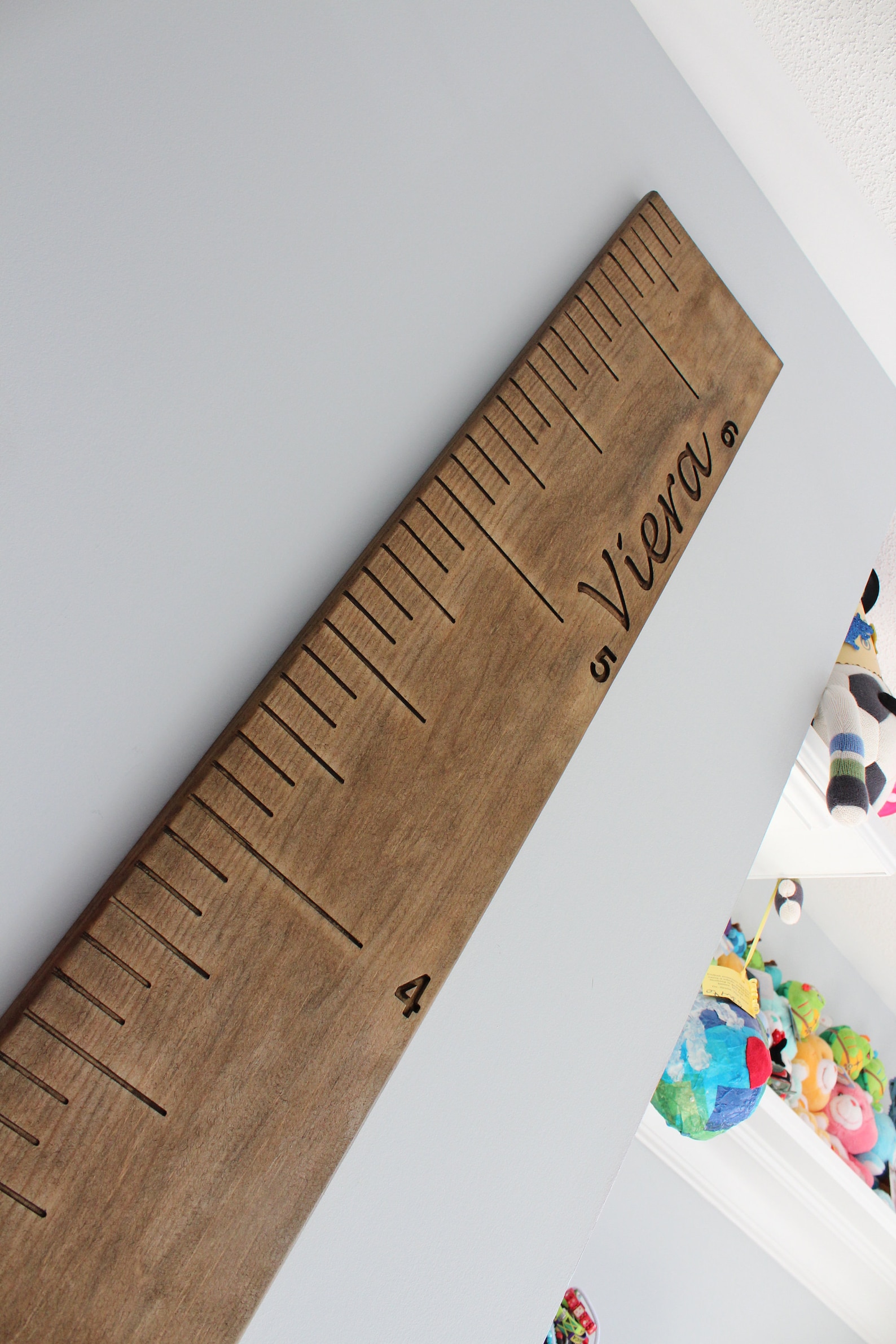 Custom Wood Growth Chart Personalized Wood Growth Ruler Kids - Etsy