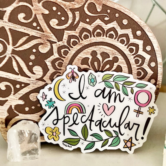 I Am Spectacular Vinyl Sticker Encouraging Sticker Vinyl | Etsy