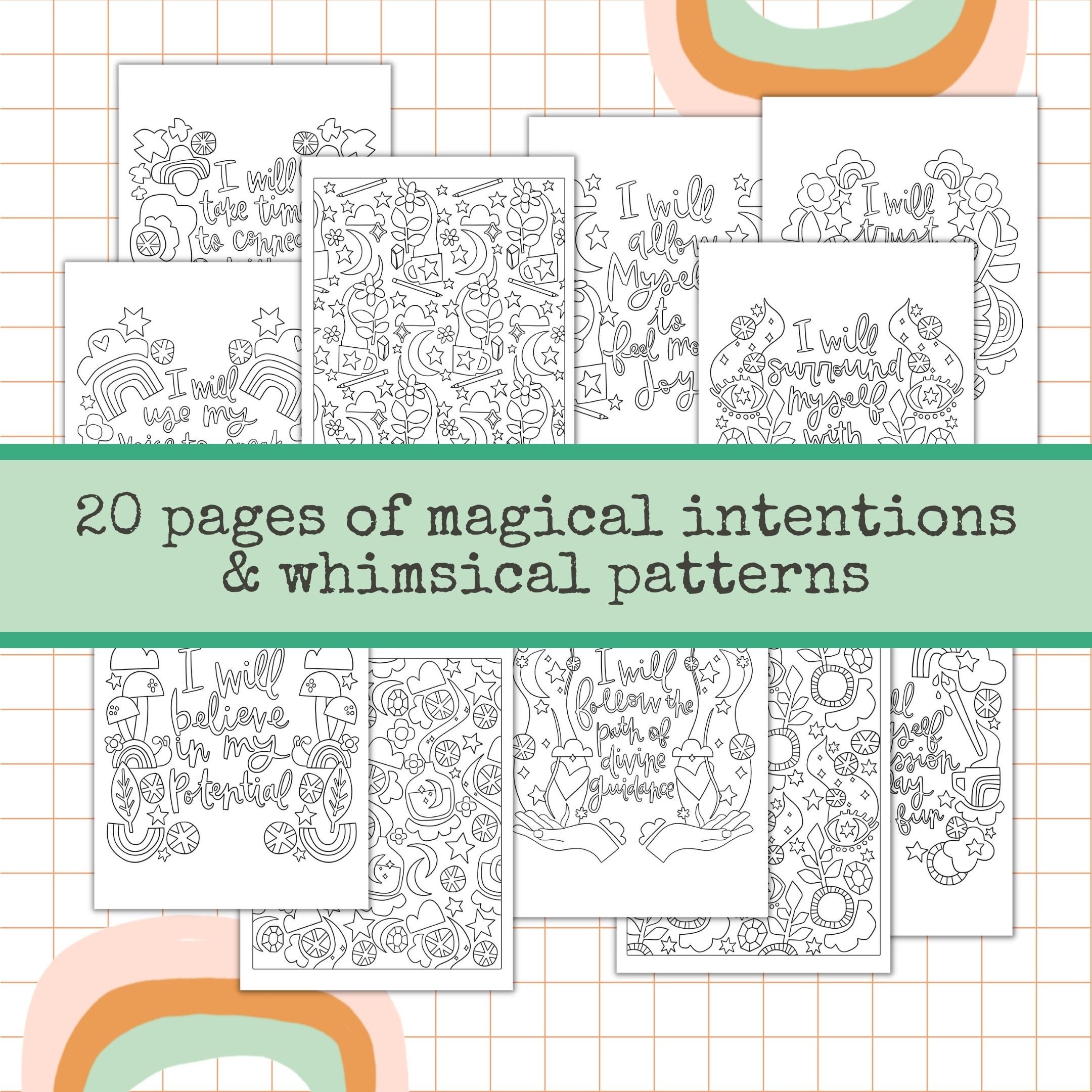 Coloring Book Positive Affirmations Adult Coloring Book Encouraging ...