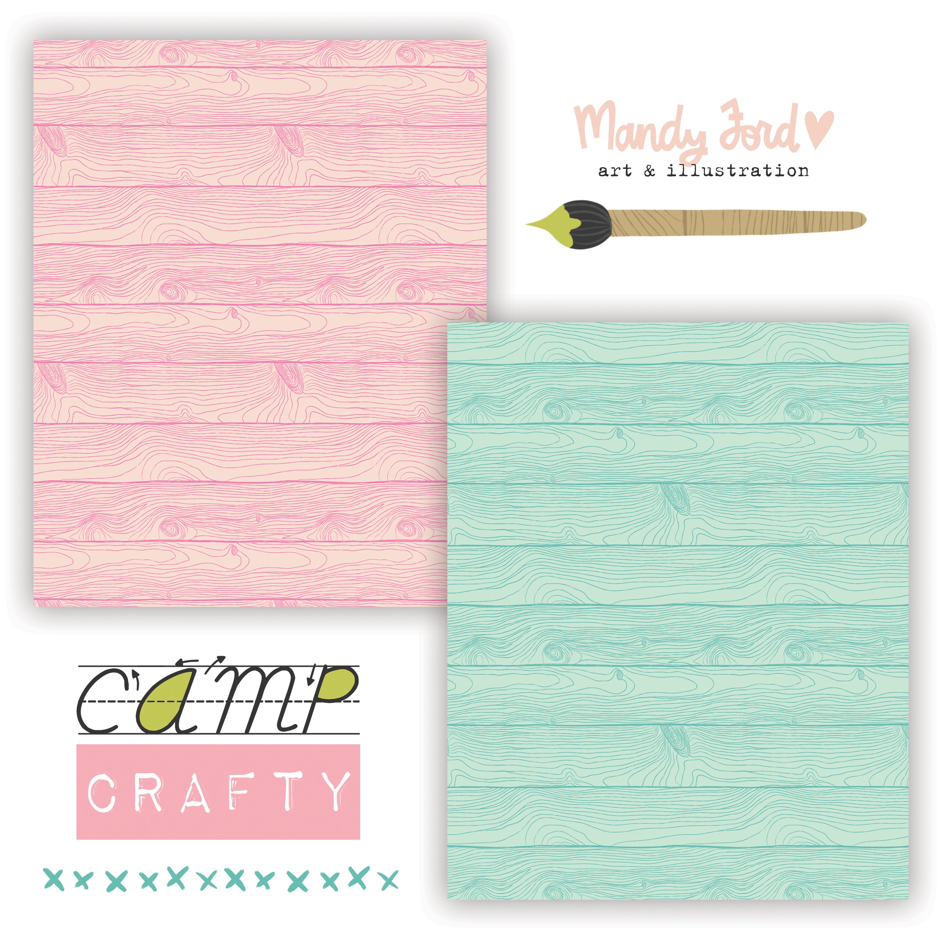 Camp Crafty Printable Paper Kit Papercrafting Printable - Etsy