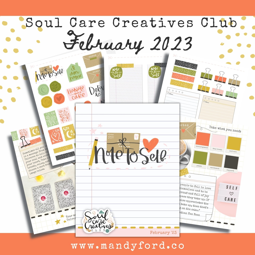Printable Soul Care Self Care Art Journaling Kit Digital Magazine ...