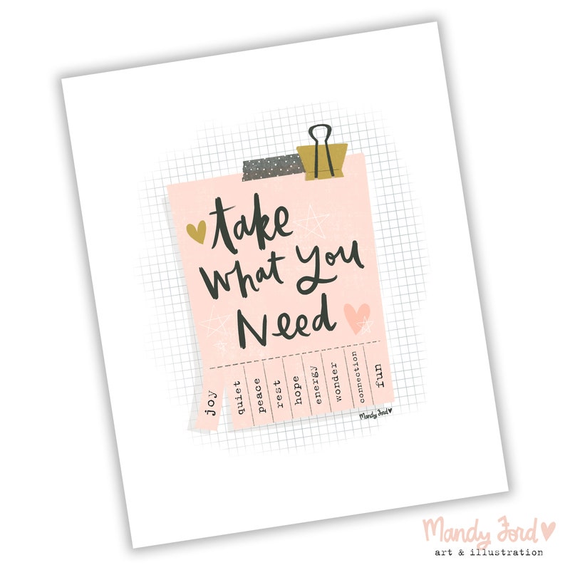 Take What You Need Sign - Etsy