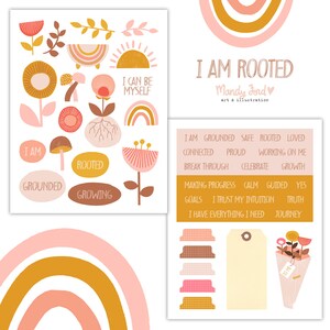 I Am Rooted Printable Scrapbooking Kit | Planner Stickers | Art ...