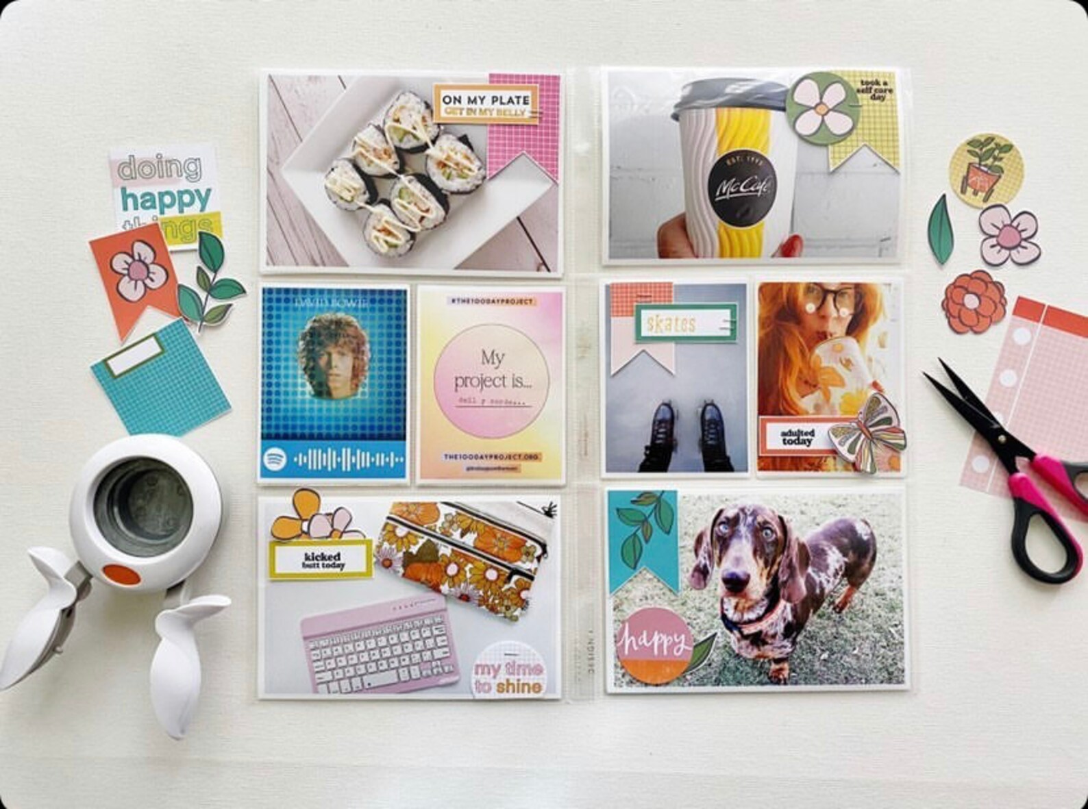 Hello Happy Printable Scrapbooking Kit Planner Stickers | Etsy