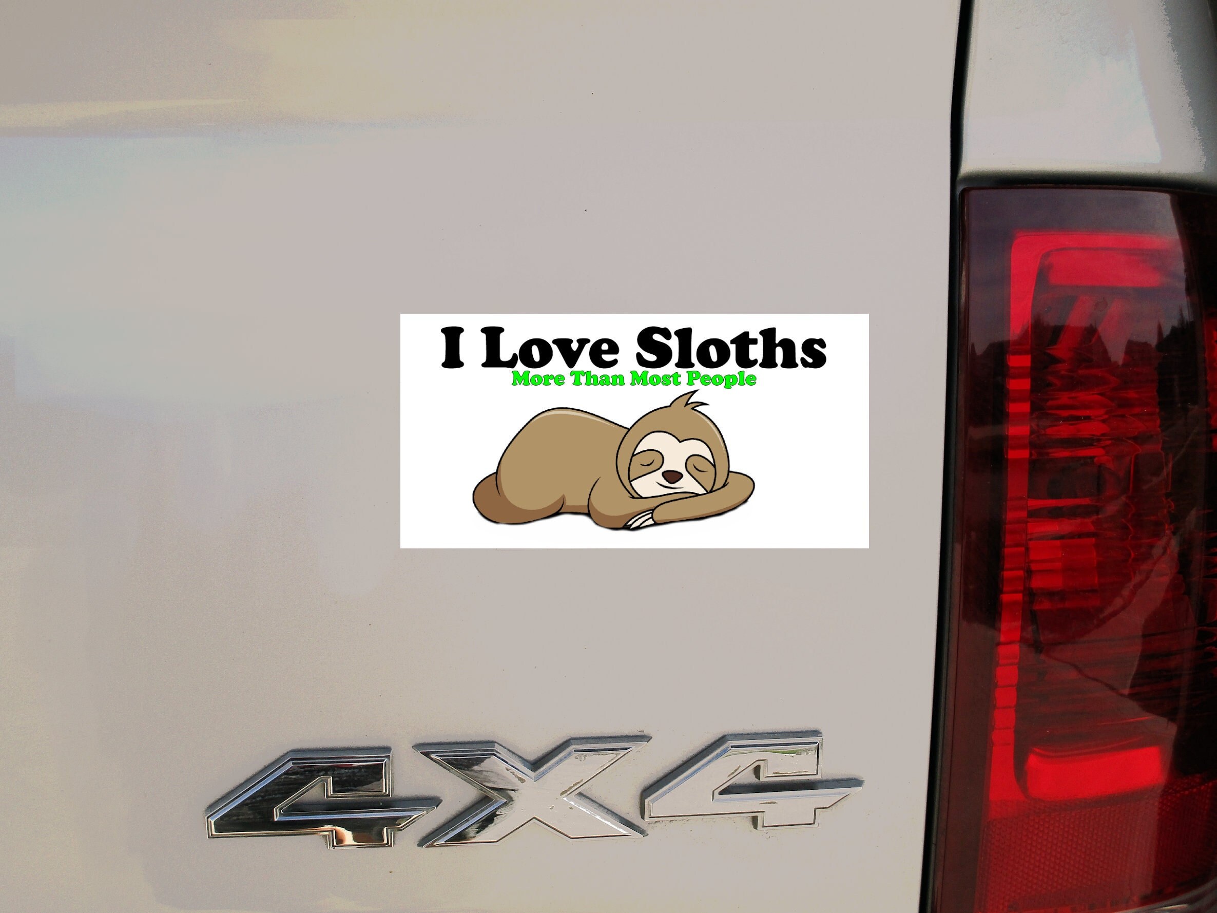 I Love Sloths More Than Most People Funny Sticker or Magnet - Etsy