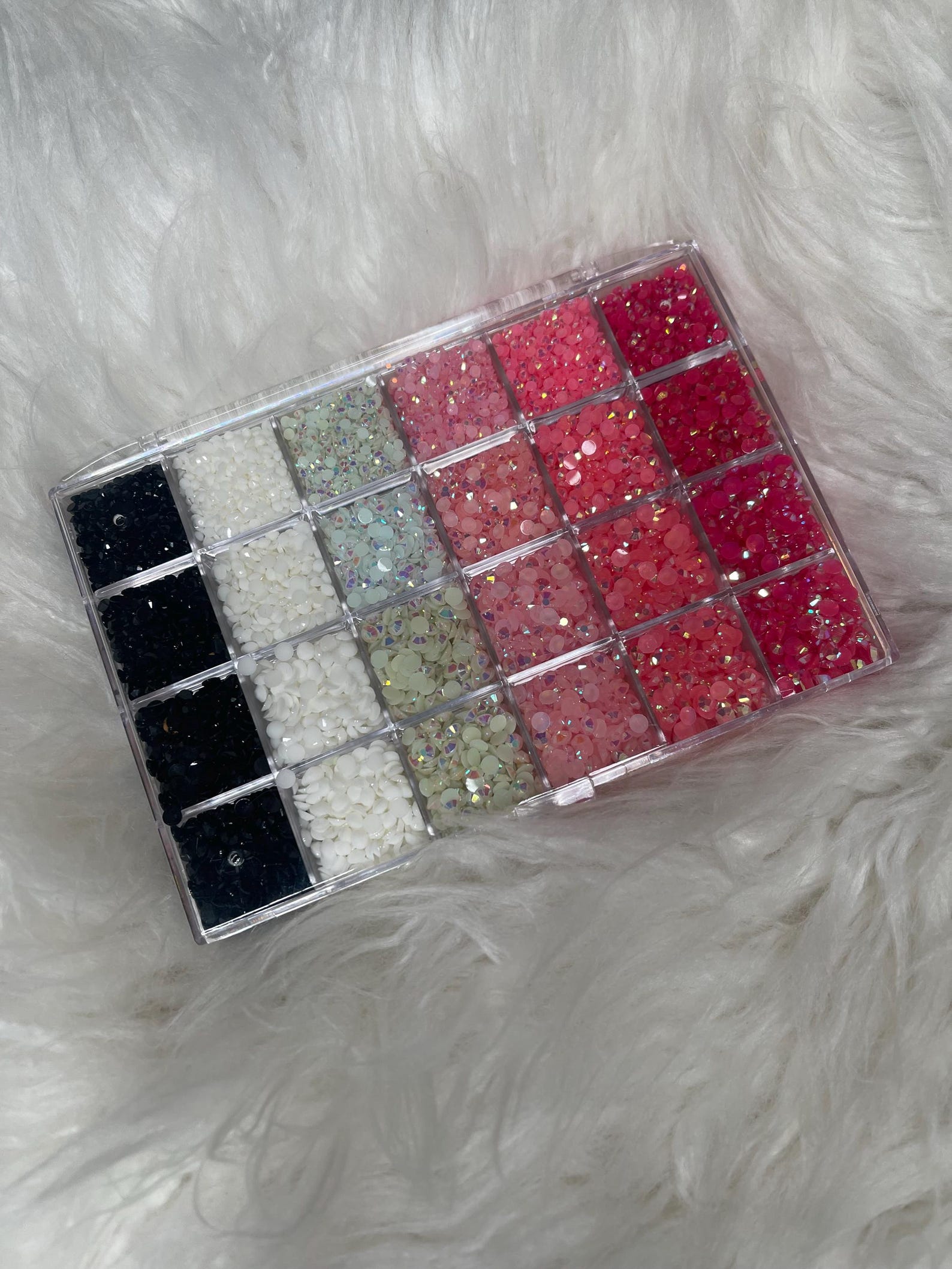 24 Grid Acrylic Rhinestone Case - Etsy