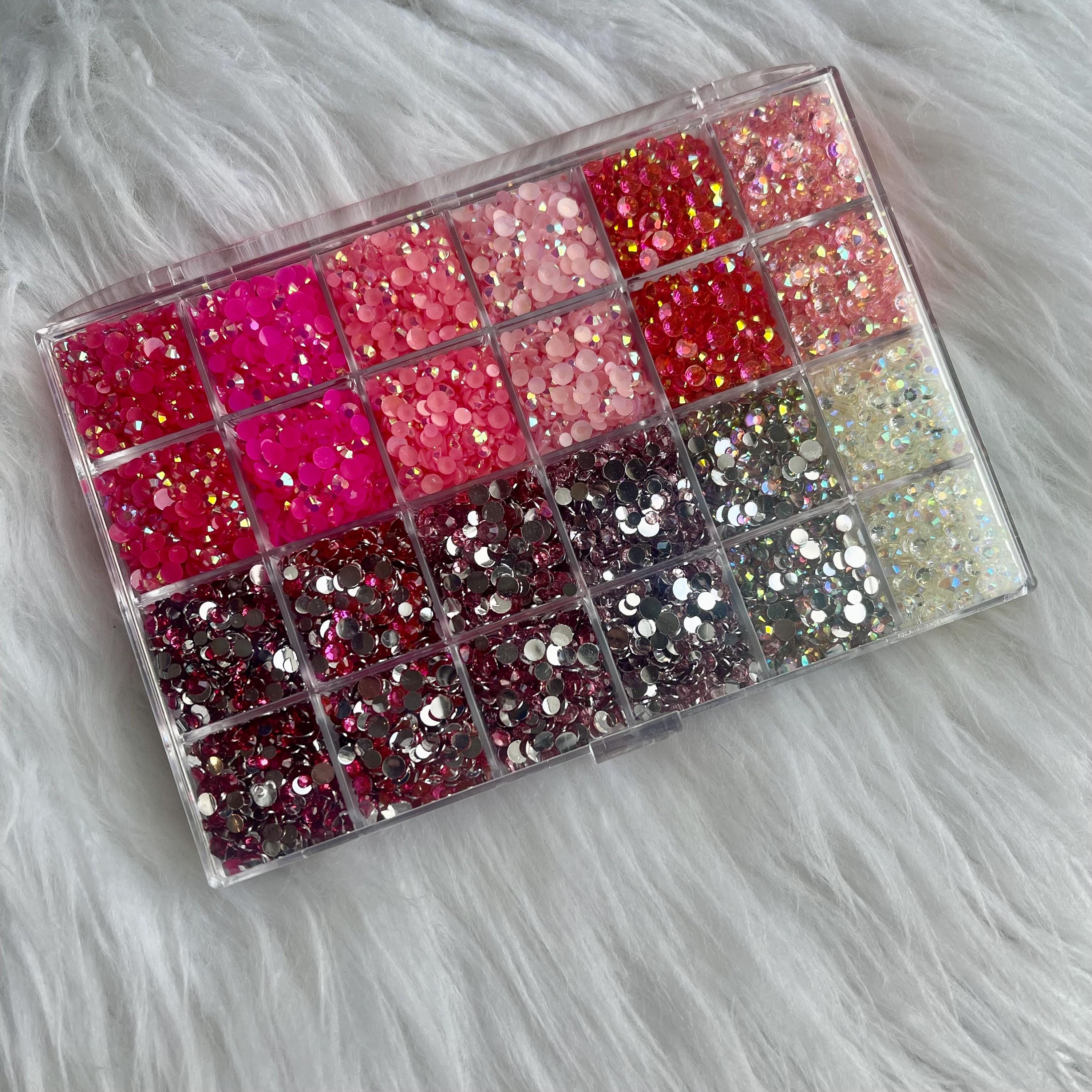 24 Grid Acrylic Rhinestone Case - Etsy