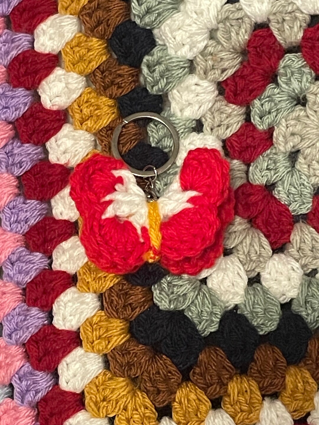 Kansas City Chiefs Crochet Butterfly Keychain - Etsy