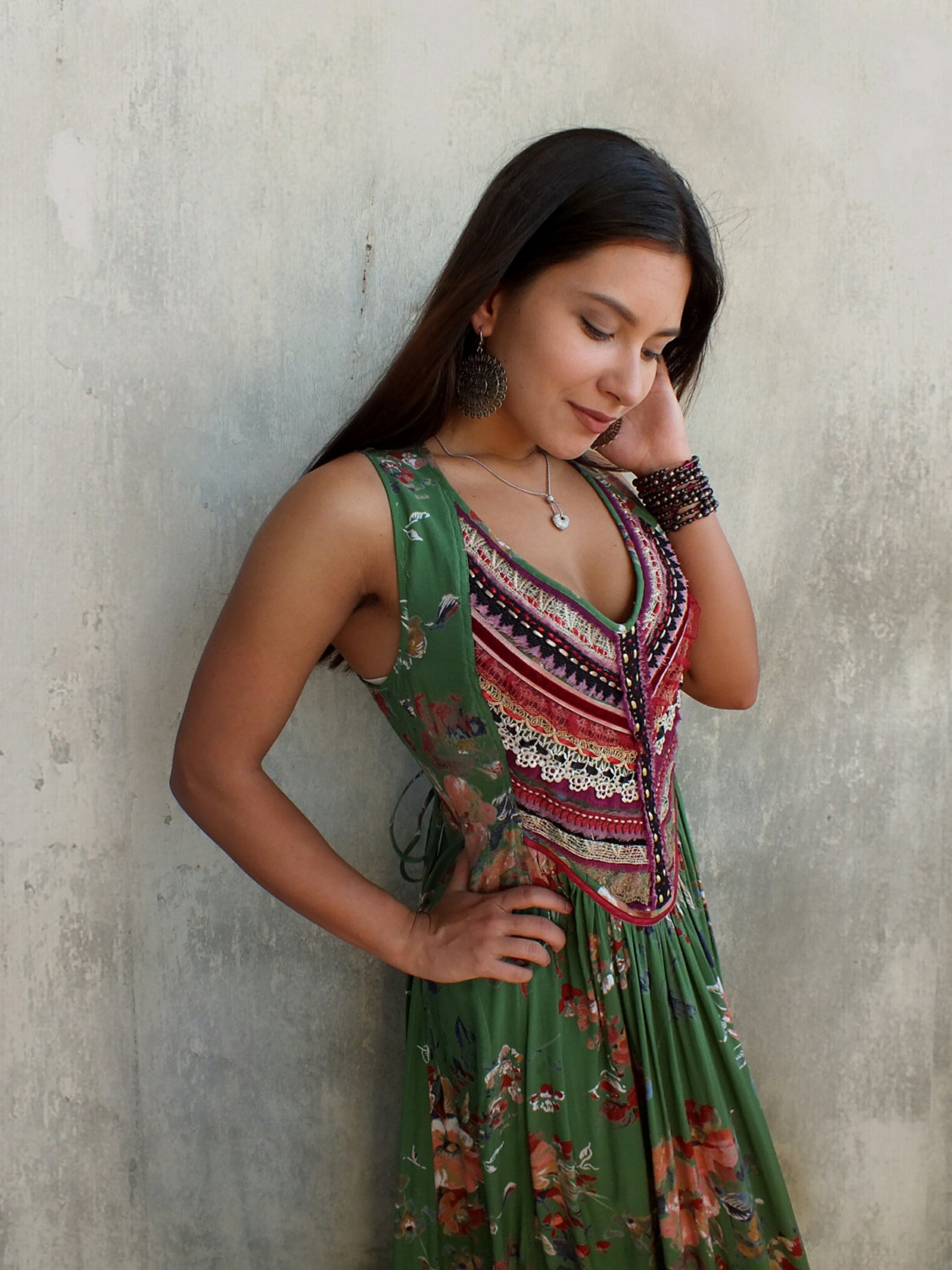 Floral Print Dress Roxana Gypsy Rose Dresses Online Gypsy | Etsy