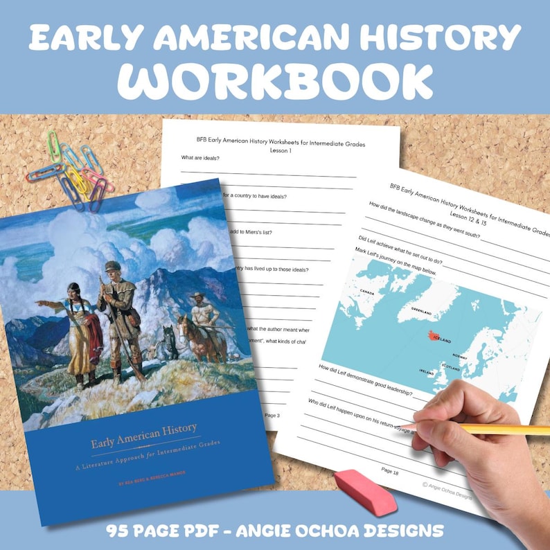 Homeschool Worksheets for American History Curriculum Beautiful Feet ...