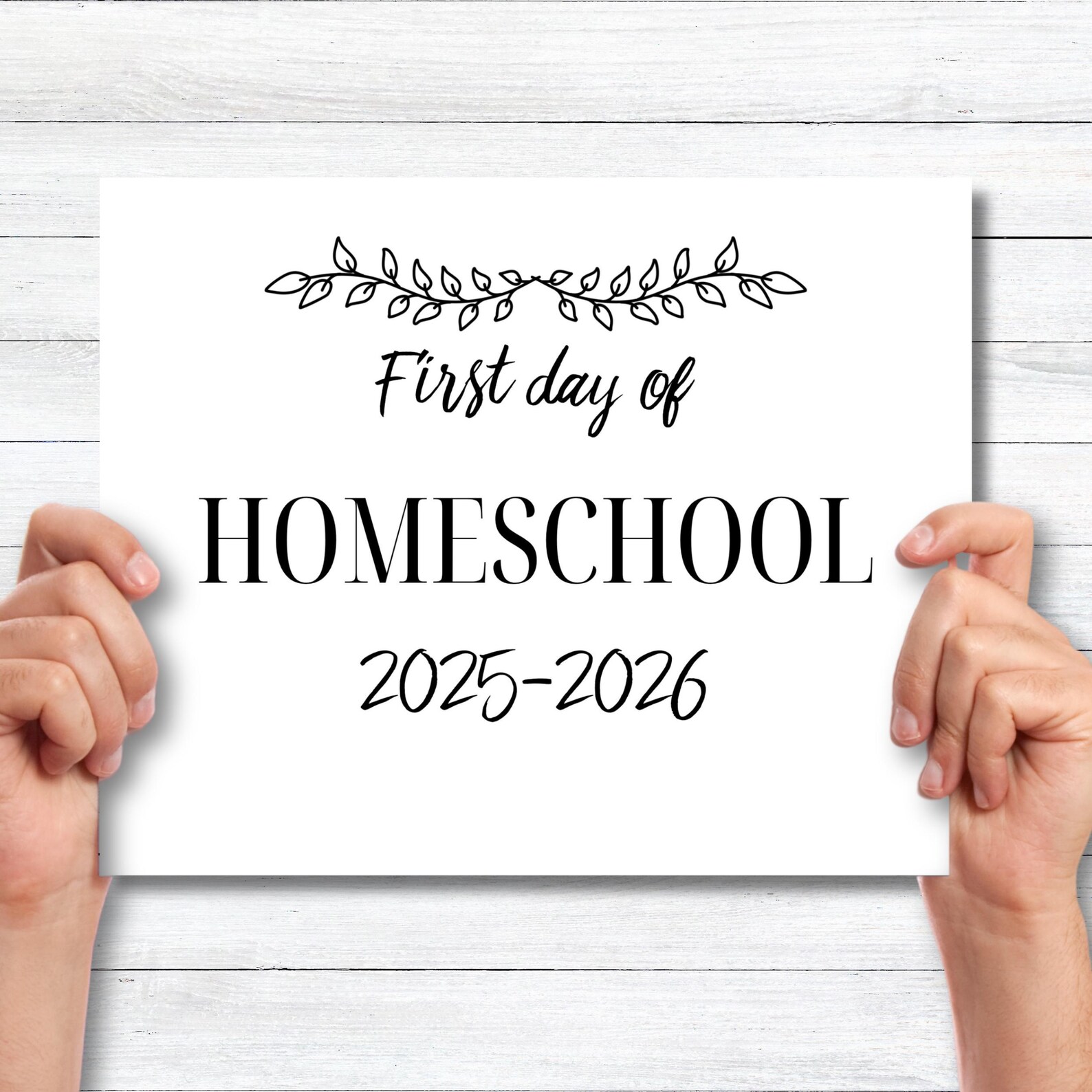 First Day of Homeschool Sign Printable Homeschool 1st Day Sign Back to ...