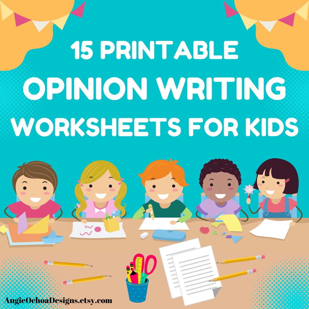 15 Page Printable PDF Opinion Writing Worksheets for Elementary School ...