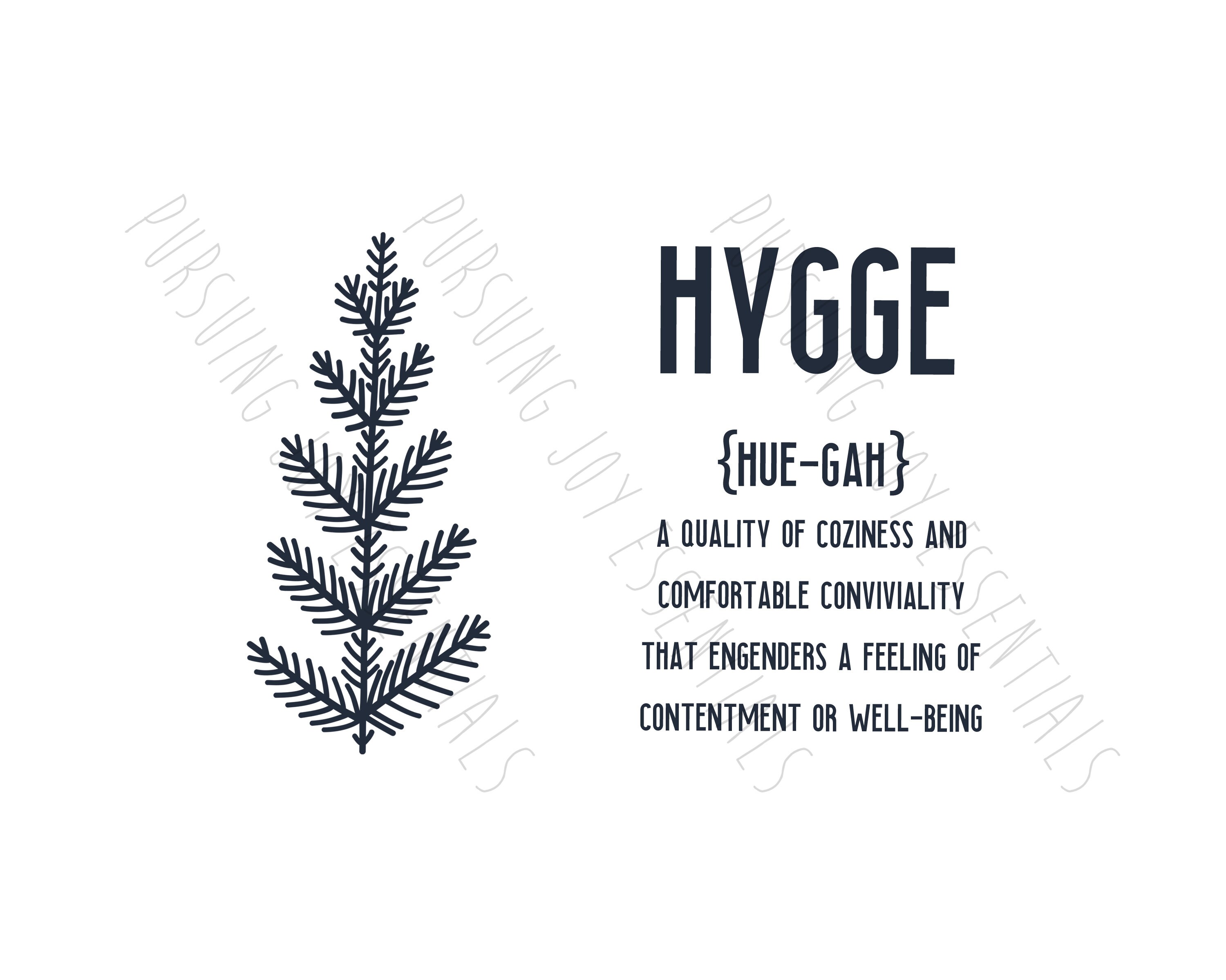 Hygge Definition 8x10 Printable Digital Image | Etsy