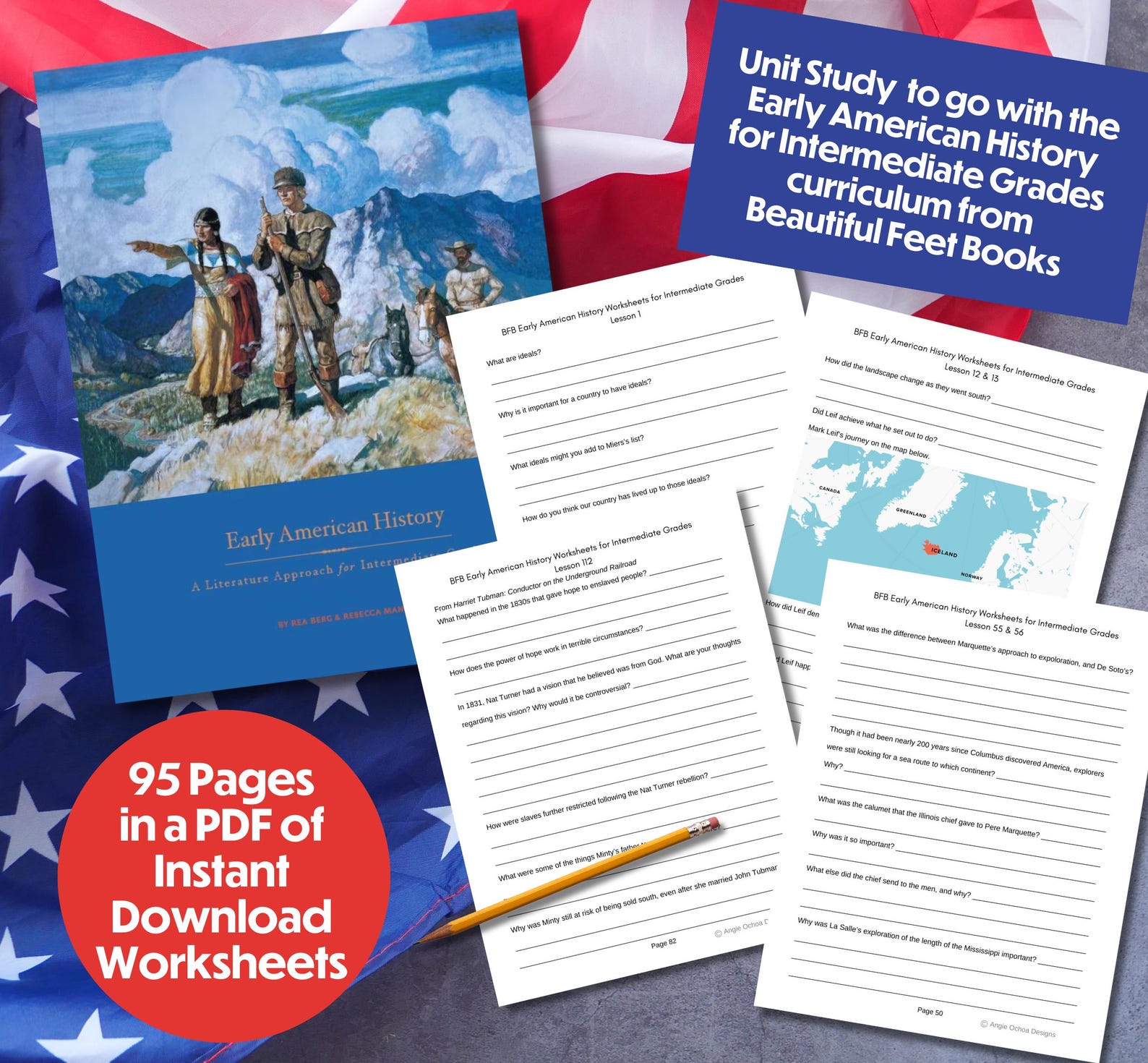 Homeschool Worksheets for American History Curriculum Beautiful Feet ...