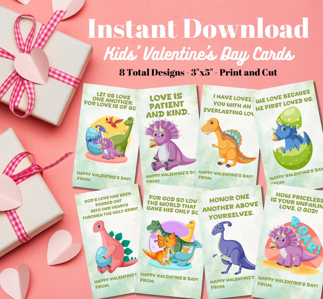 Printable Christian Valentine's Day Cards for Kids' Classroom ...