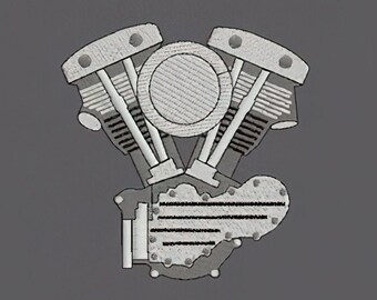 Harley Davidson Twin Cam Motorcycle Engine Embroidery Design - Etsy