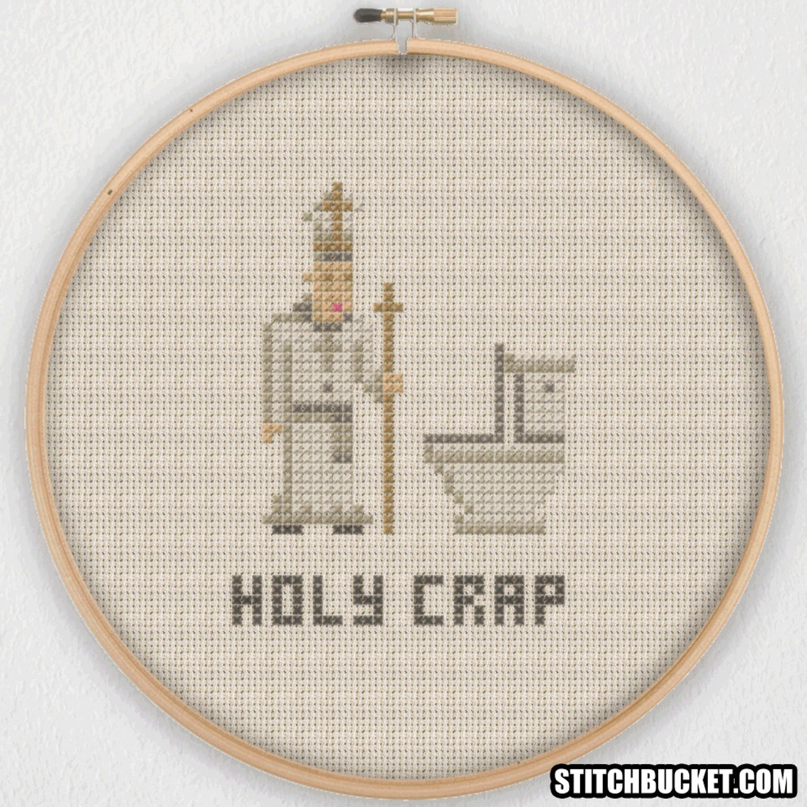Holy Crap Cross Stitch Pattern Instant Download PDF - Etsy