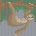 Happy Sloth Cross Stitch Pattern - Etsy