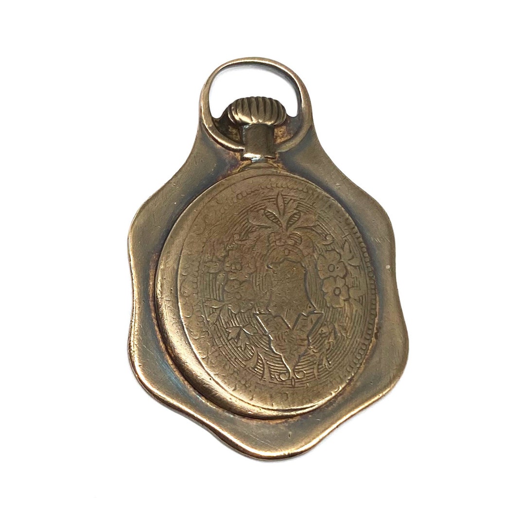 1910s Fob Depicting a Pocket Watch, Antique Vintage Advertising ...