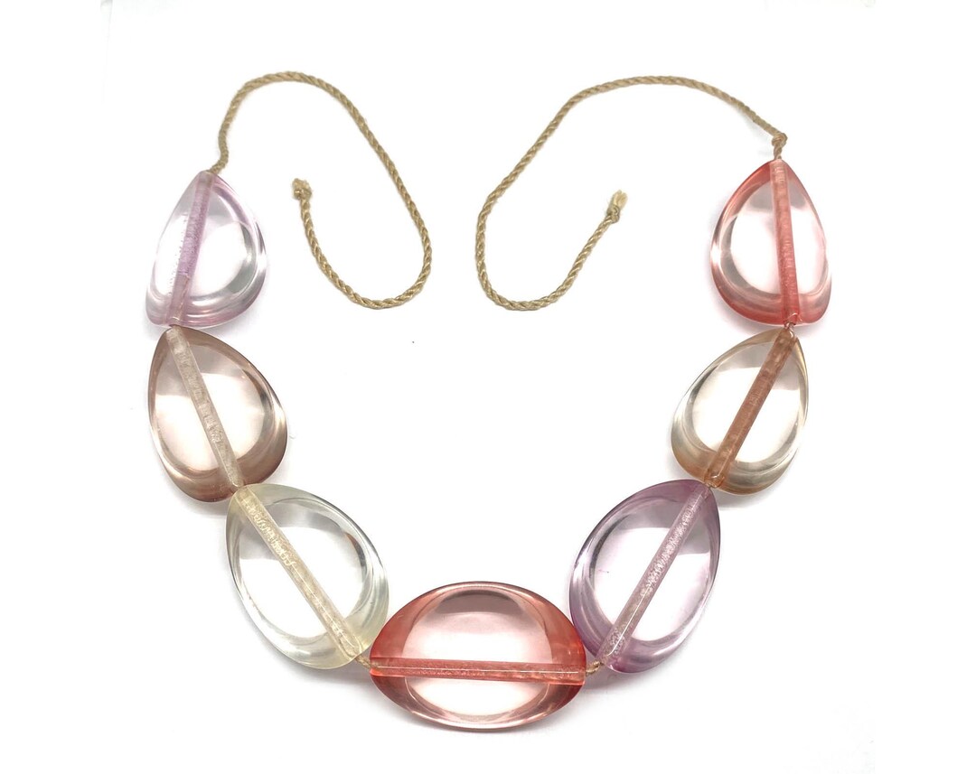 Rare Early CHRISTOPHER WALLING 1982 Chunky Lucite Bead Statement ...