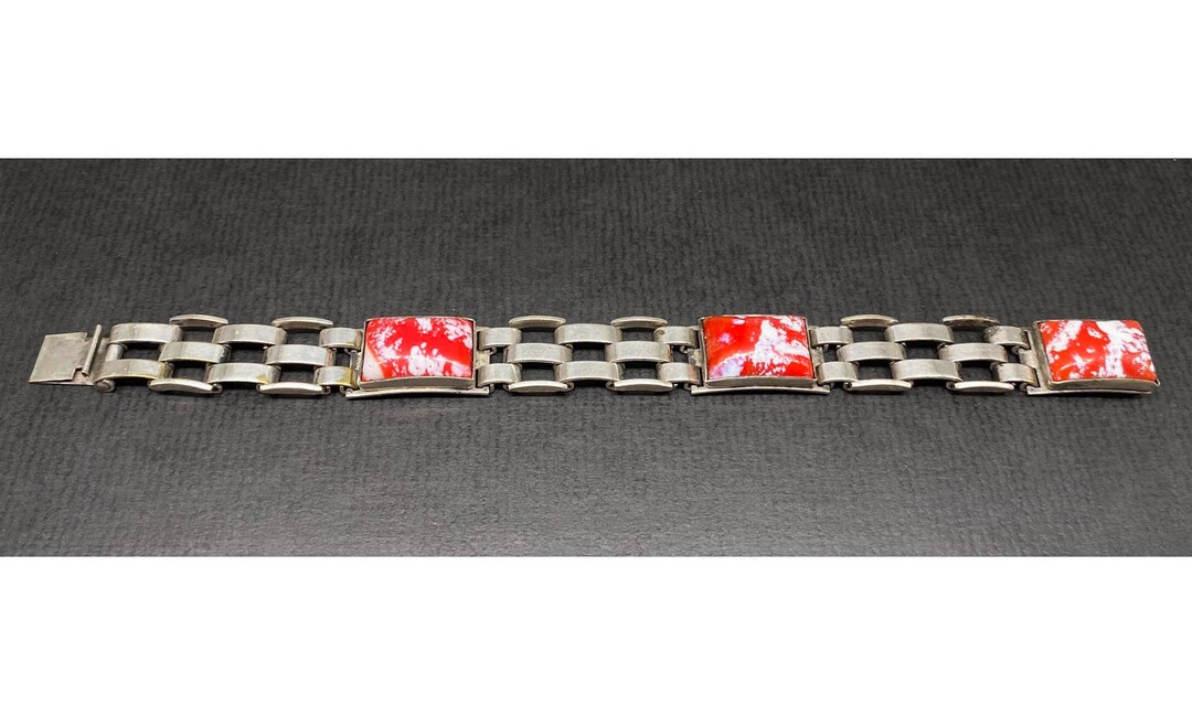 1930s WMF Ikora Art Glass Bracelet, Antique Vintage German Art Deco ...