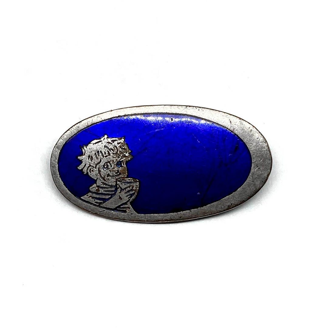 Antique German Beer Advertising Badge, Vintage 1920s 1930s Silver Plate ...