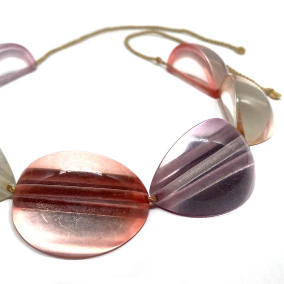 Rare Early CHRISTOPHER WALLING 1982 Chunky Lucite Bea… - Gem