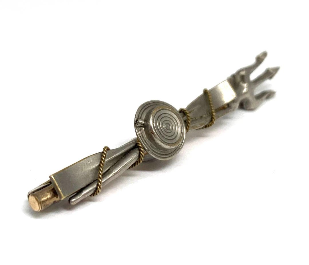 Unusual Victorian Neptune / Poseidon Trident Oar Boat Hat Rowing Brooch ...