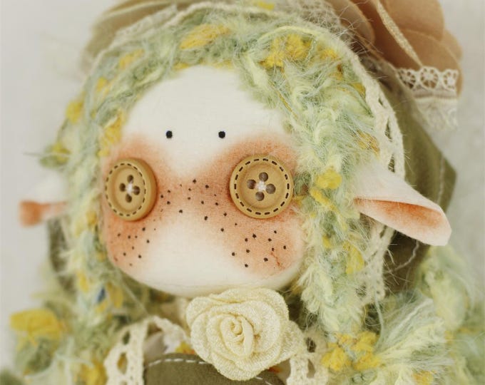 Button Eyes Ragdoll -30cm Country/prairie Doll Freckled Girl Rag Doll B ...