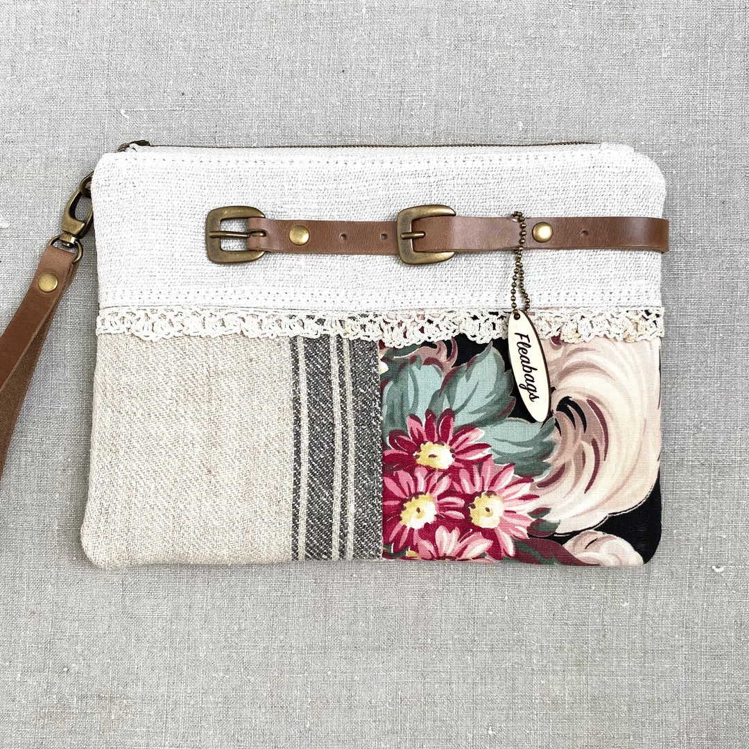 Grain Sack Bag, European Grain Sack, Pouch, Gift, Wristlet, Linen ...
