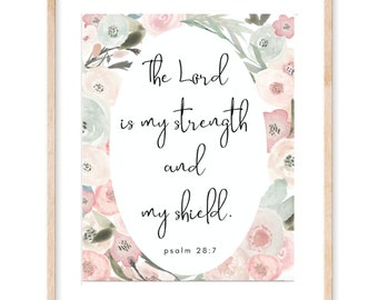 Psalm 28 7 - Etsy