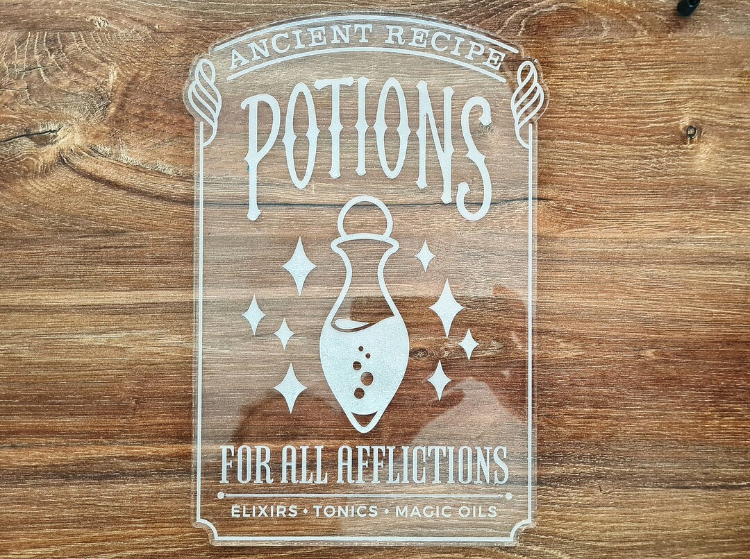 Silicone Mold for Resin Sign Door Sign Potions for All Afflictions ...