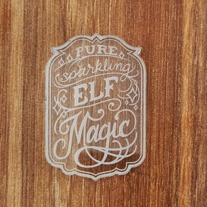 Silicone Mold for Resin Pendant Label Label Elf Magic - Etsy