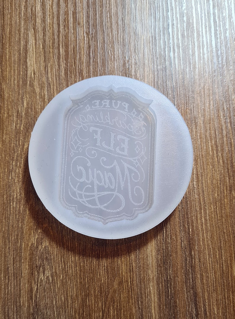 Silicone Mold for Resin Pendant Label Label Elf Magic - Etsy