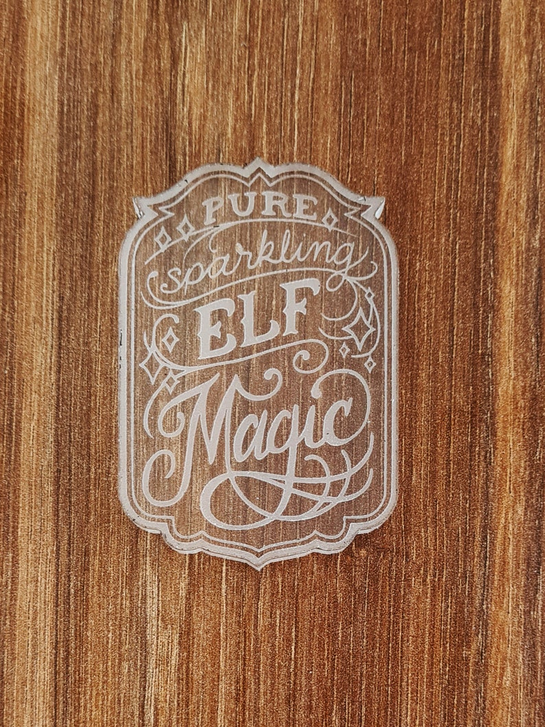 Silicone Mold for Resin Pendant Label Label Elf Magic - Etsy