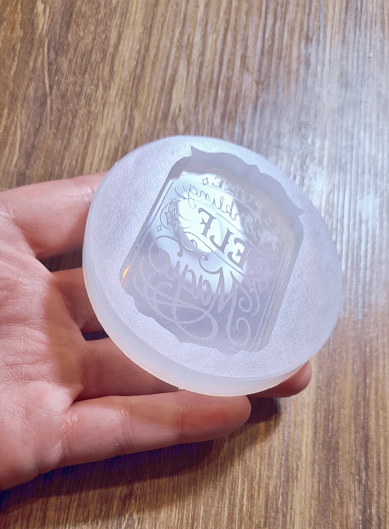 Silicone Mold for Resin Pendant Label Label Elf Magic - Etsy
