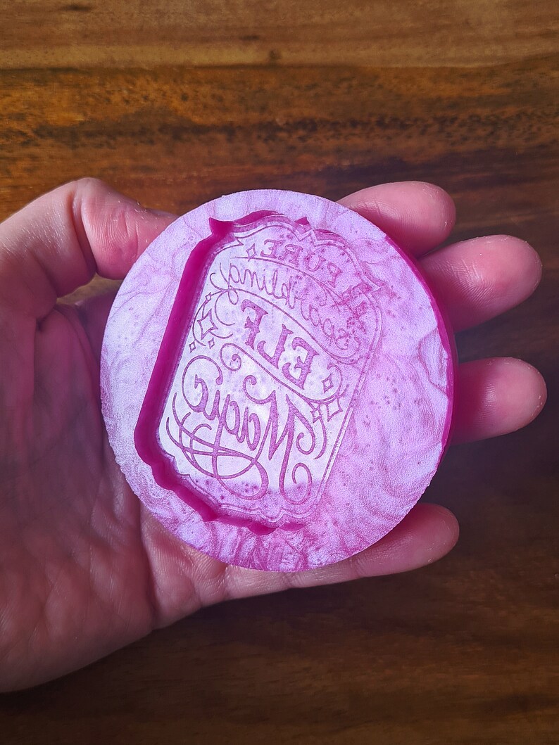 Silicone Mold for Resin Pendant Label Label Elf Magic - Etsy