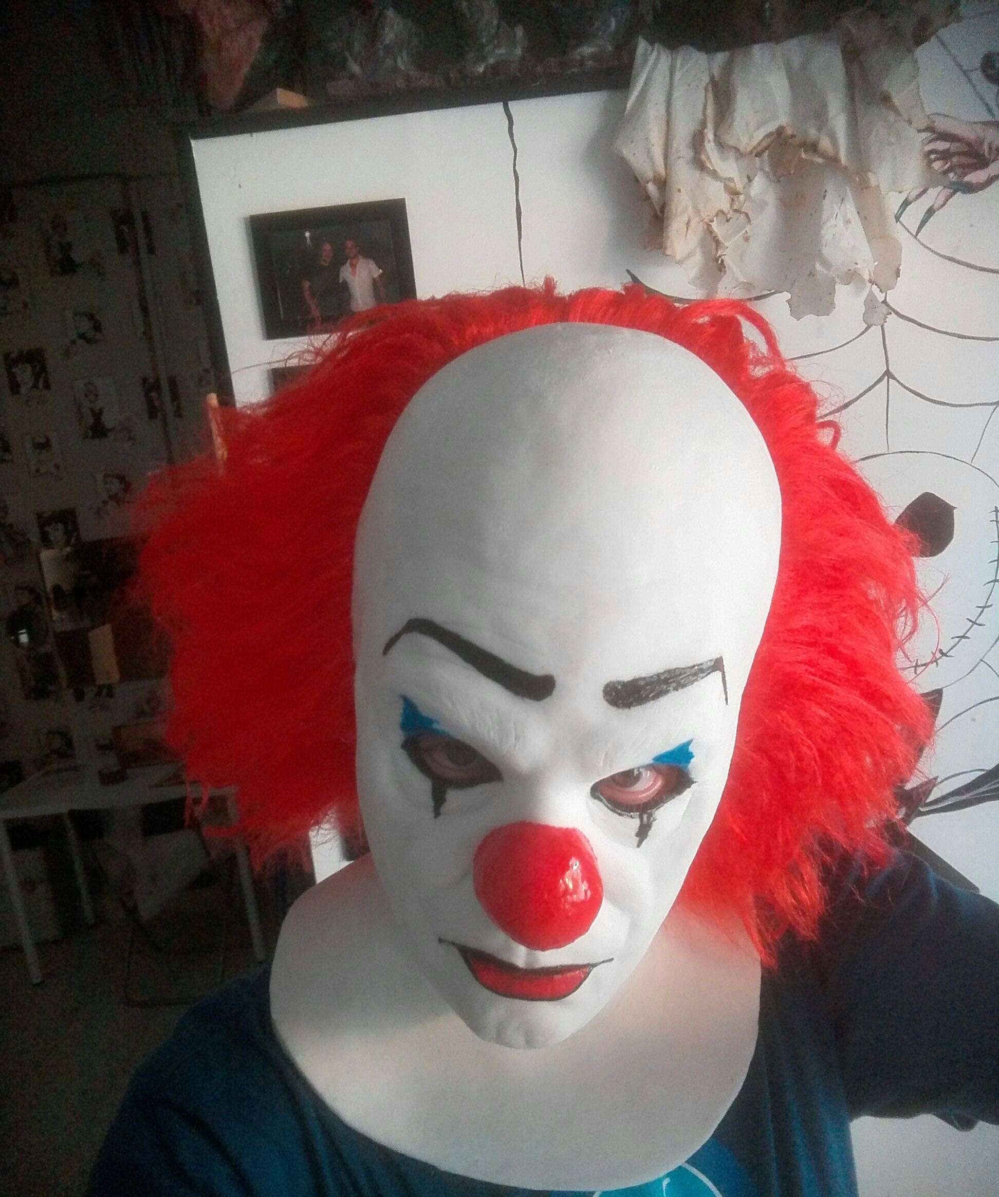 It pennywise 1990 silicone mask | Etsy